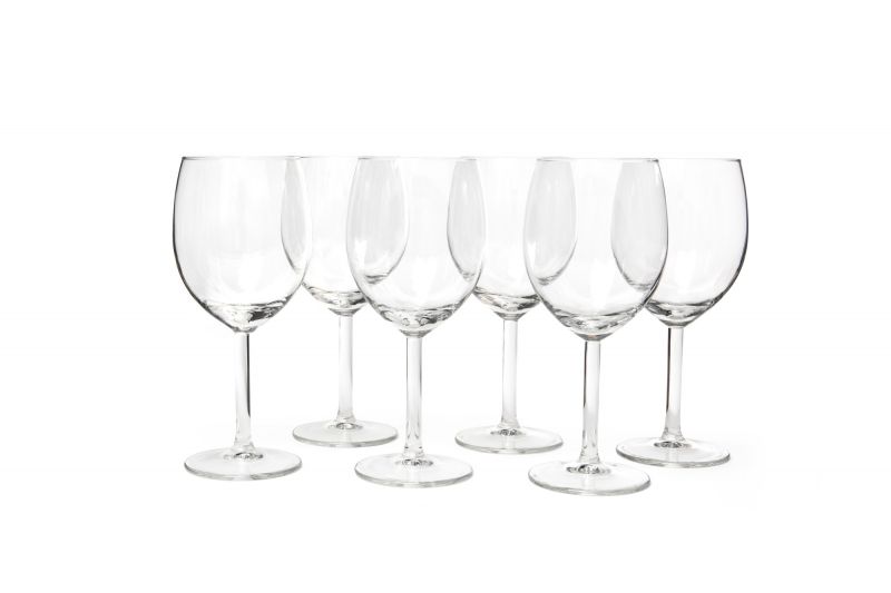 Weingläser, Sektgläser in unterschiedlichen Größen und Formen, 6er Set